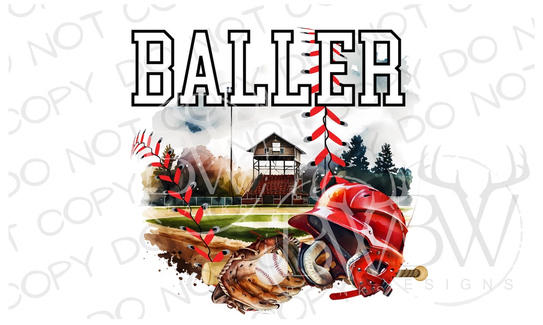 Baller PNG Digital Download Baseball Sublimation PNG - Etsy