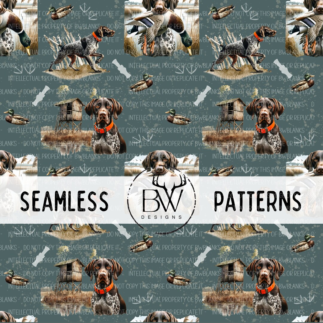 Duck Hunting Seamless Pattern Digital Download Hunting Seamless PNG ...