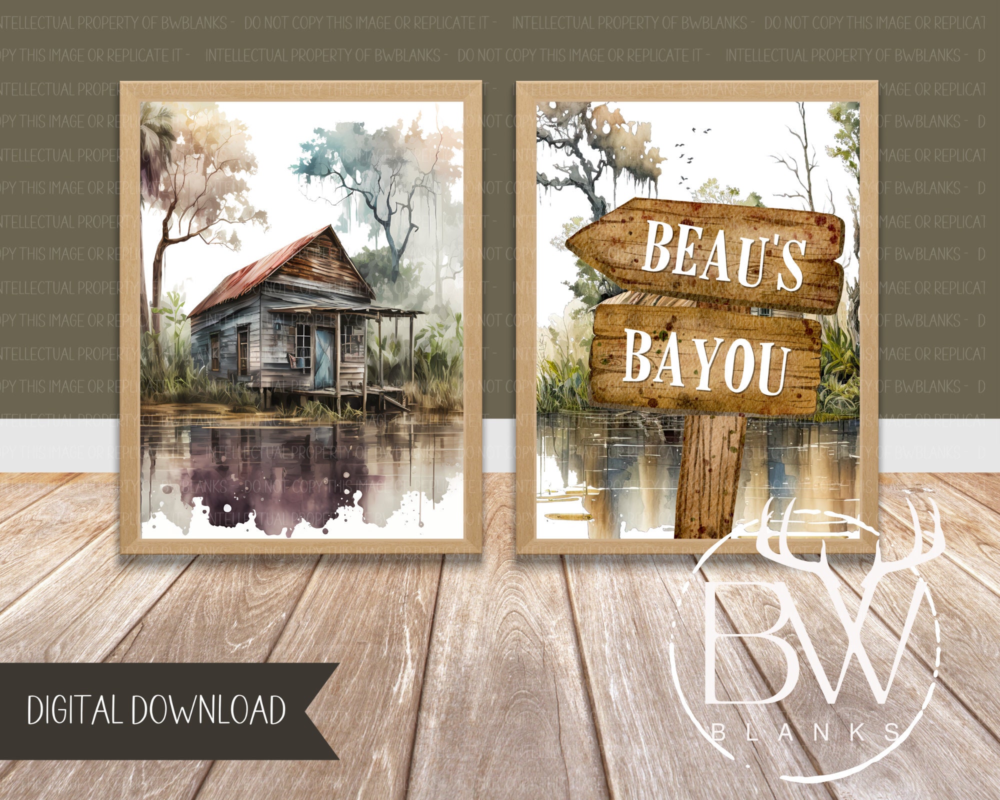 Personalized Bayou Nursery Print | Bayou Art Print | Swamp Nursery ...