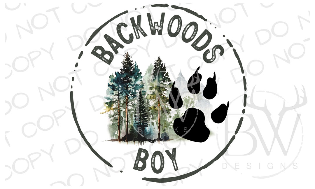 Backwoods Boy Logo PNG Digital Download Duck Hunting Sublimation PNG ...