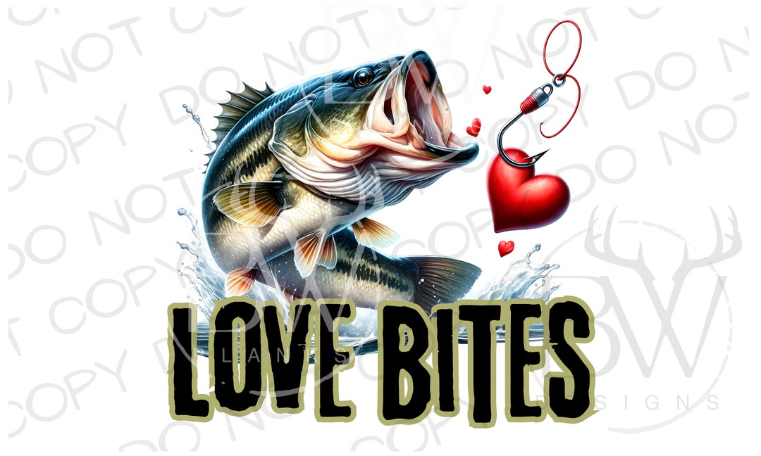 Fishing Valentine PNG | Fishing Sublimation PNG | Valentine's Day ...