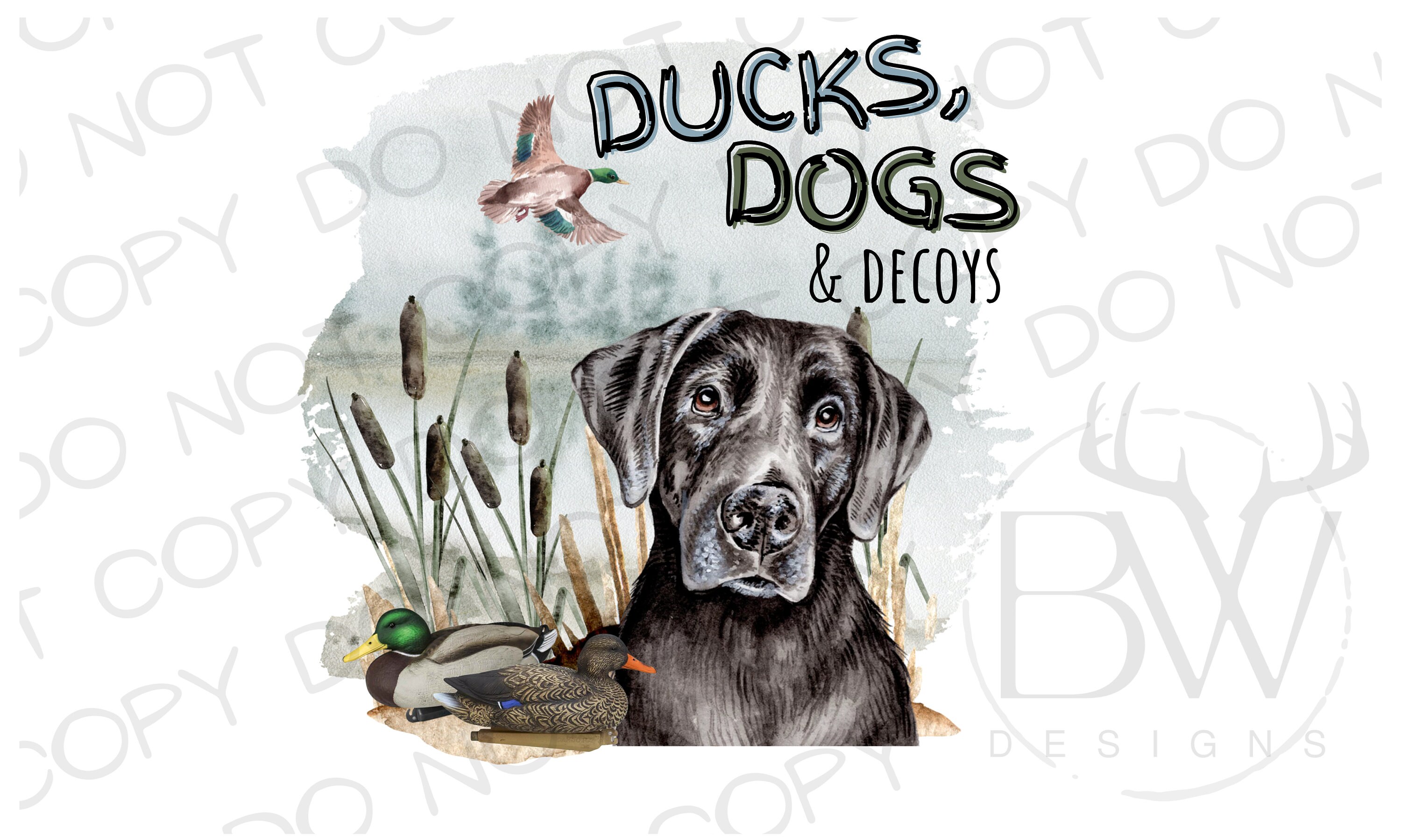 Ducks, Dogs & Decoys PNG | Digital Download | Duck Hunting Sublimation ...