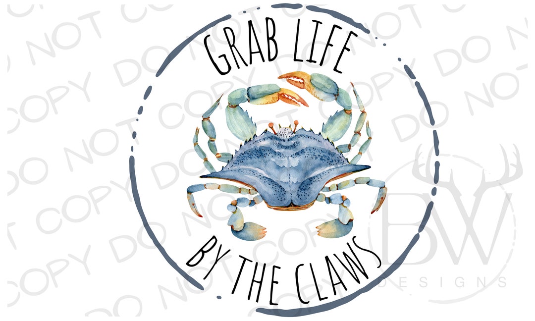 Grab Life by the Claws PNG | Digital Download | Saltwater Fishing ...