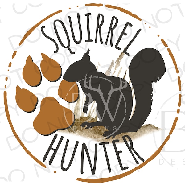 Squirrel Hunter Png - Etsy