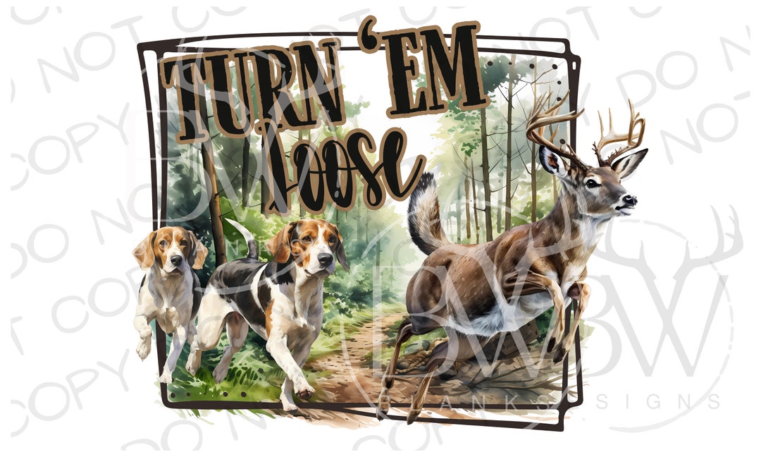 Walker Hunting Dog PNG | Digital Download | Deer Hunting Sublimation ...