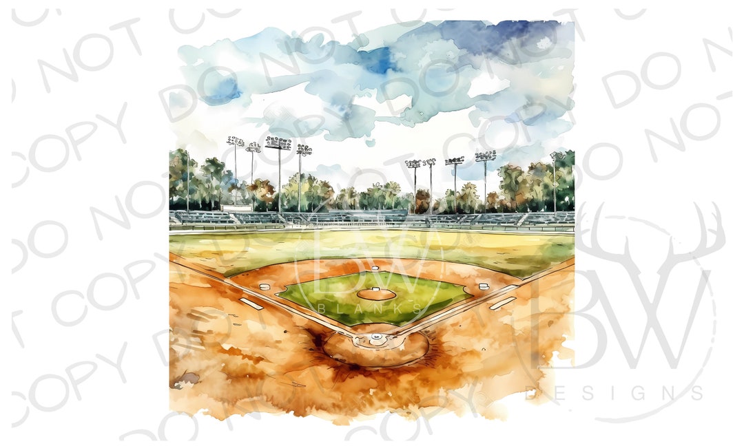 Baseball Field PNG | Digital Download | Baseball Sublimation PNG ...