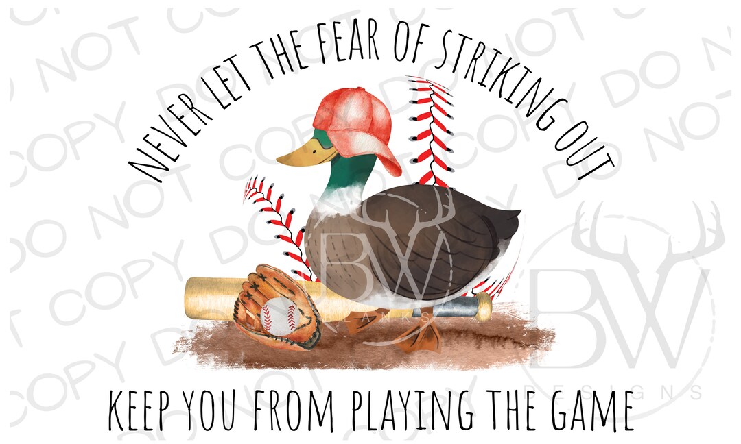 Baseball Duck PNG | Digital Download | Baseball Sublimation PNG | Duck ...