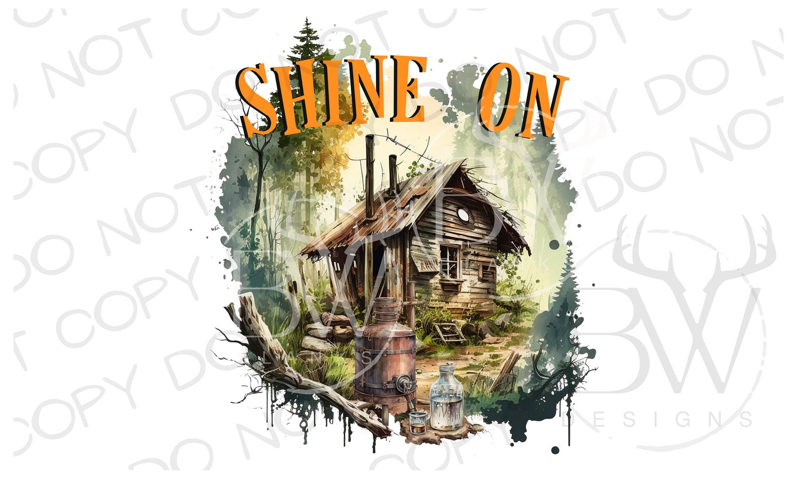 Hillbilly Mountain Shack PNG | Digital Download | Appalachia Mountain ...