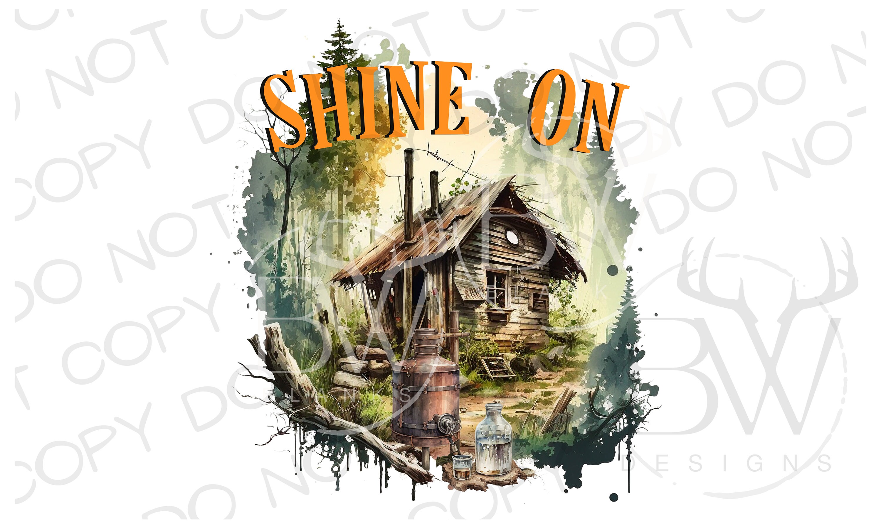 Hillbilly Mountain Shack PNG | Digital Download | Appalachia Mountain ...