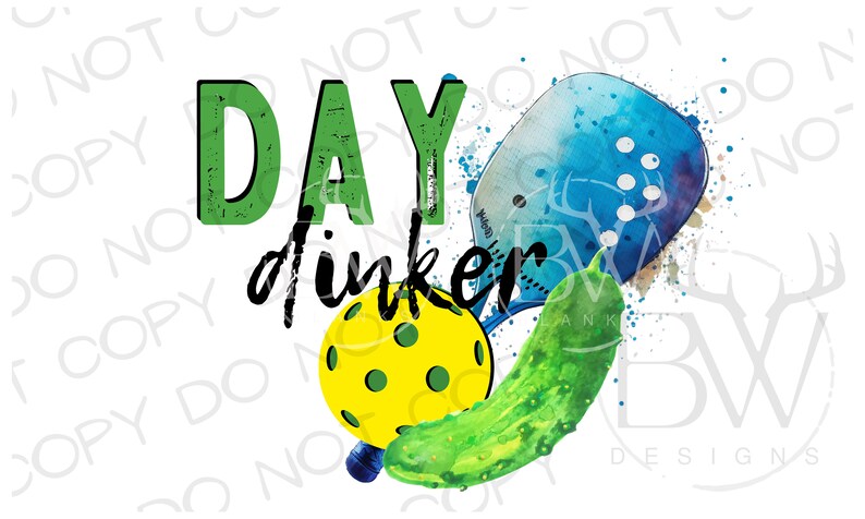 Day Dinker Pickball PNG Digital Download Pickleball - Etsy