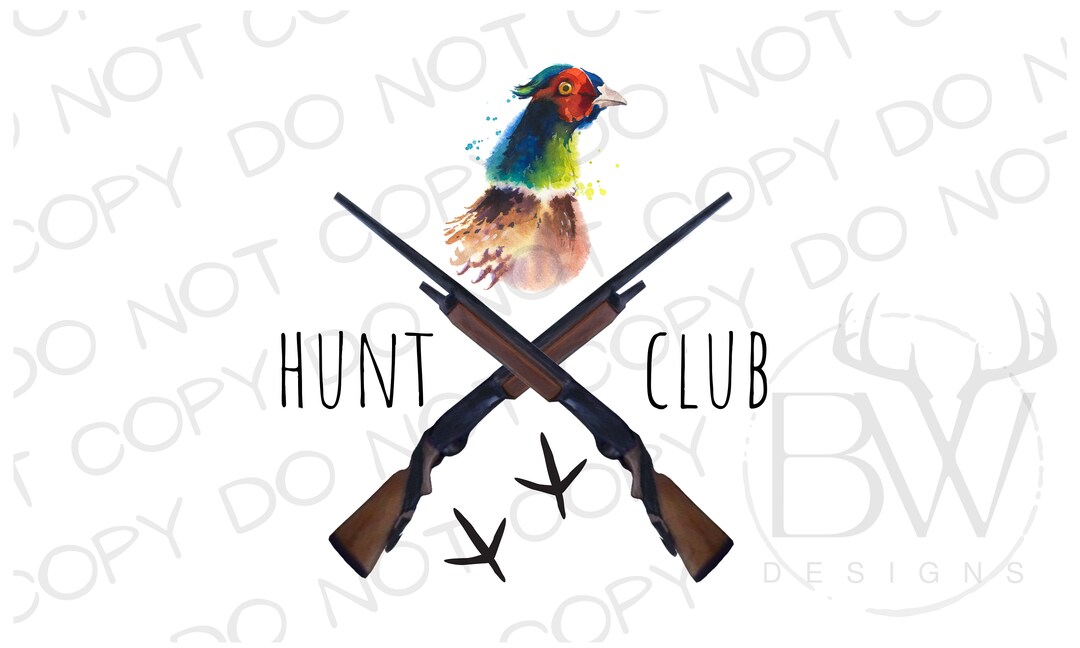 Pheasant Hunt Club Pheasant Hunting PNG | Pheasant Hunter Sublimation ...
