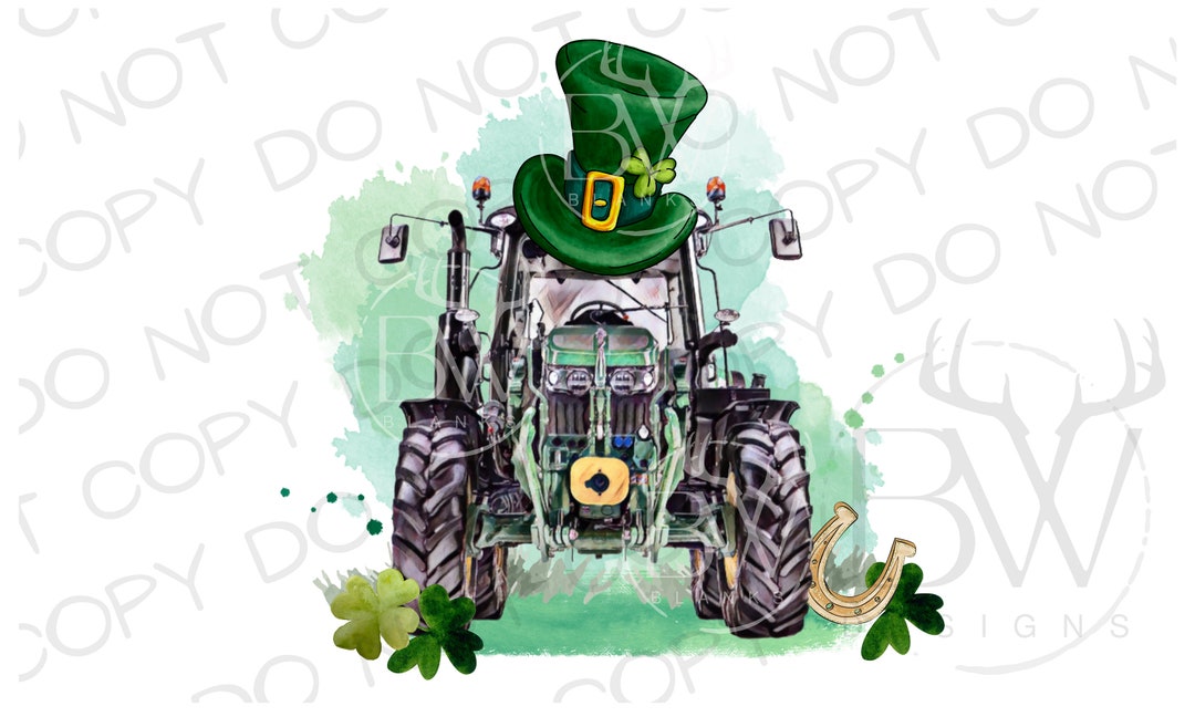 Irish Tractor PNG | St. Patrick's Day Sublimation PNG | Tractor ...