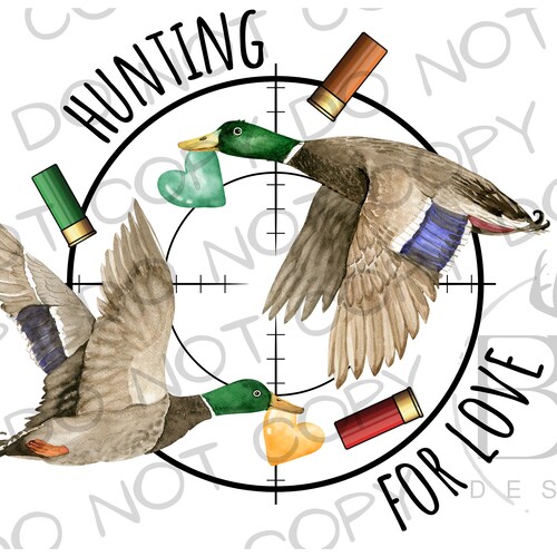 Hunting for Love PNG Hunting Valentine's Day Sublimation - Etsy