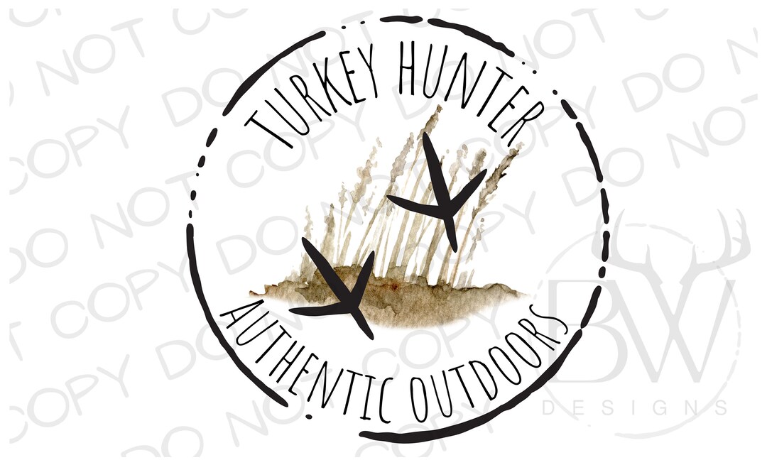 Turkey Hunter Turkey Tracks PNG Digital Download Turkey Hunting PNG ...