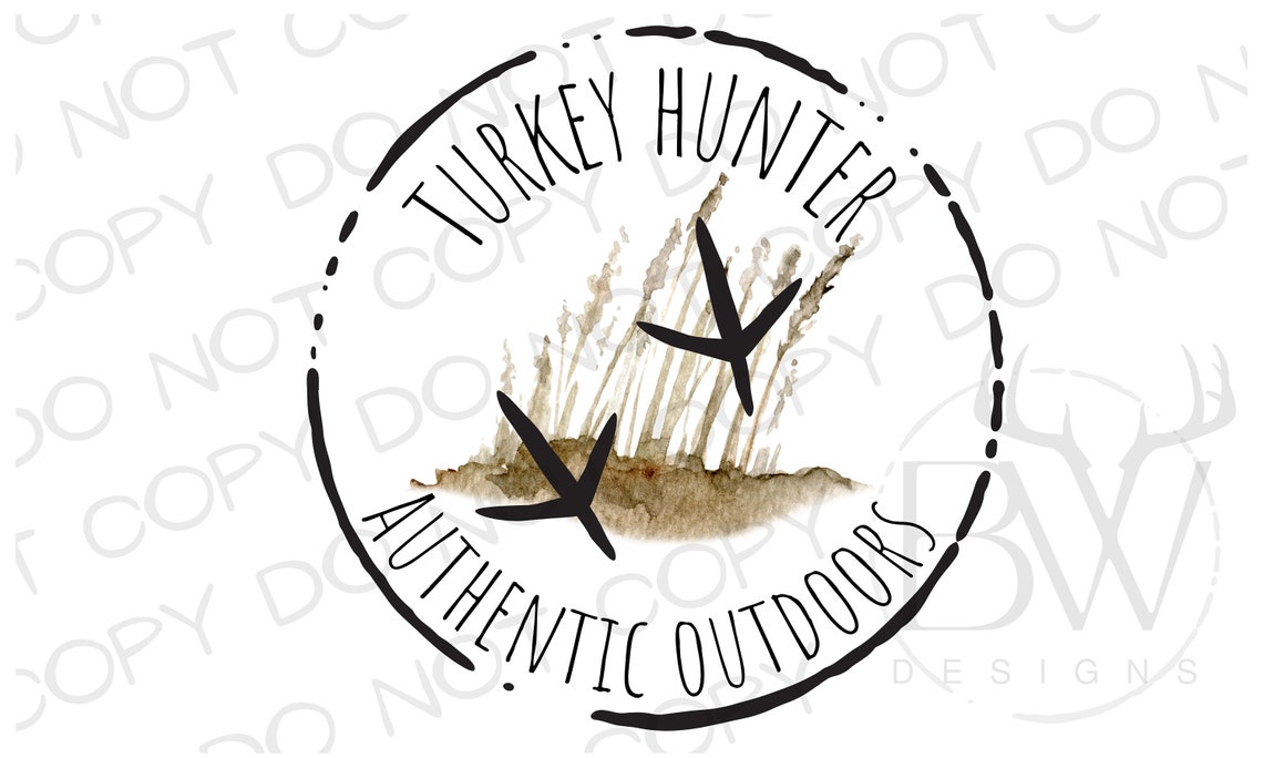 Turkey Hunter Turkey Tracks PNG Digital Download Turkey - Etsy