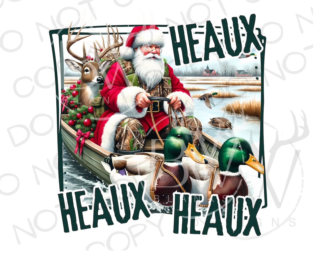 Camo Santa PNG Digital Download Santa Duck Hunting PNG Christmas Duck ...