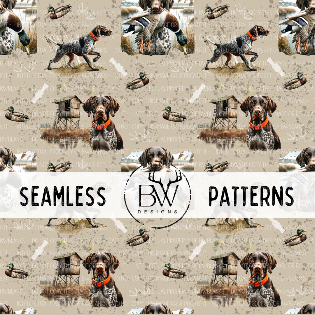 Duck Hunting Seamless Pattern | Digital Download | Hunting Seamless PNG ...