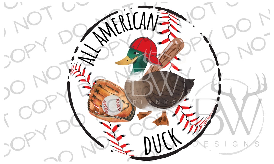 All American Duck PNG Digital Download Baseball - Etsy