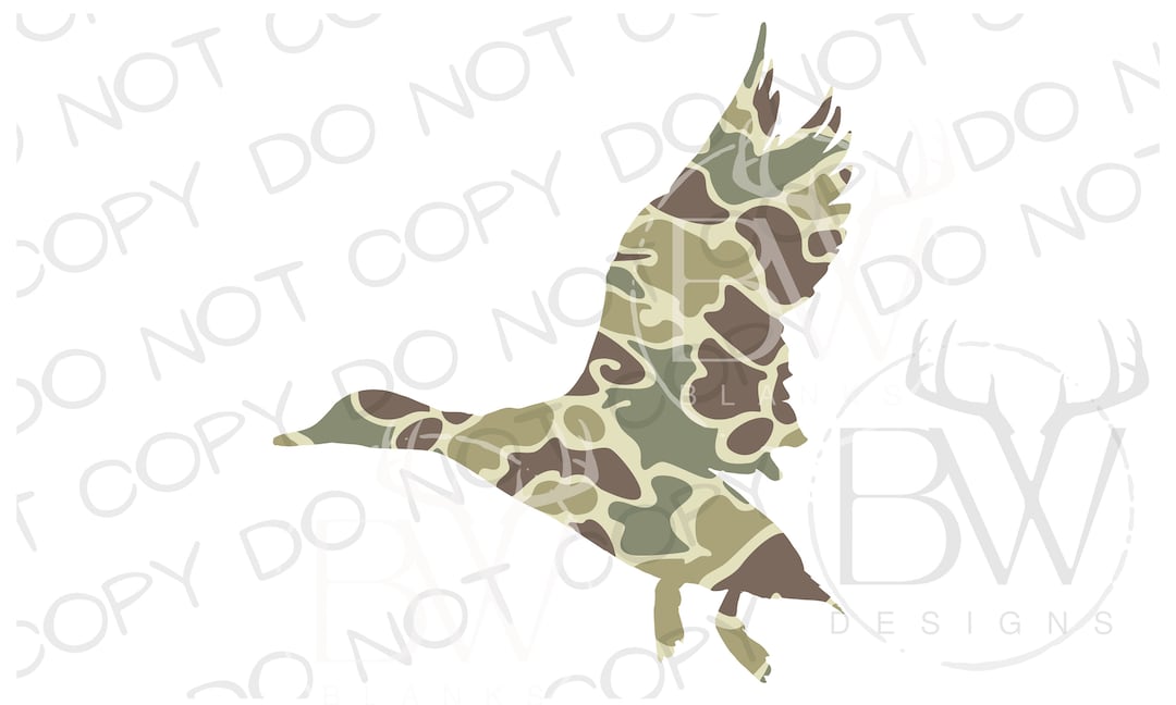 Old School Camo Duck PNG | Digital Download | Duck Hunting Sublimation ...