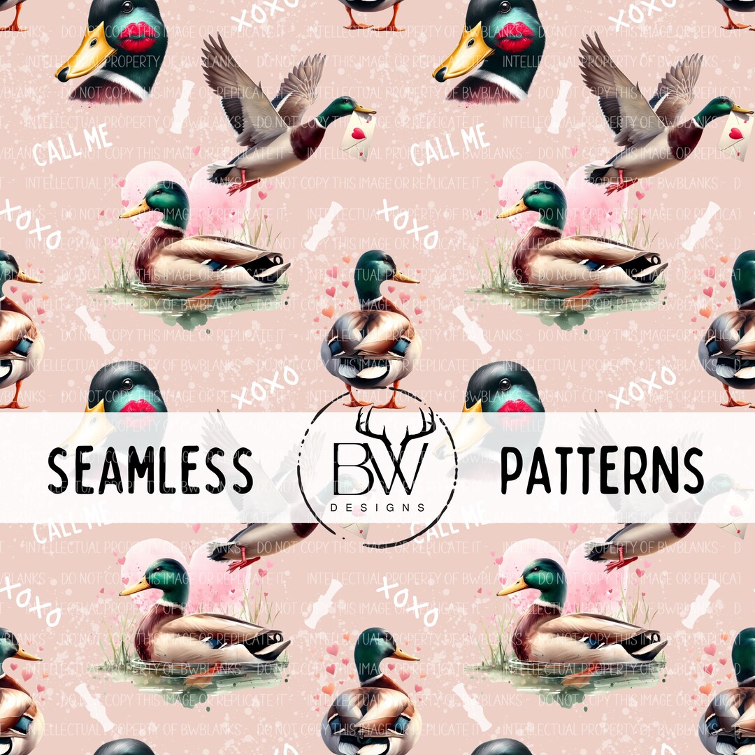Duck Hunting Seamless Pattern Digital Download Hunting Seamless PNG ...