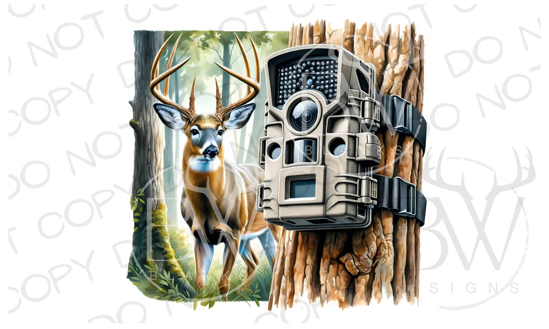 Deer Trail Camera PNG | Digital Download | Deer Hunting Sublimation PNG ...
