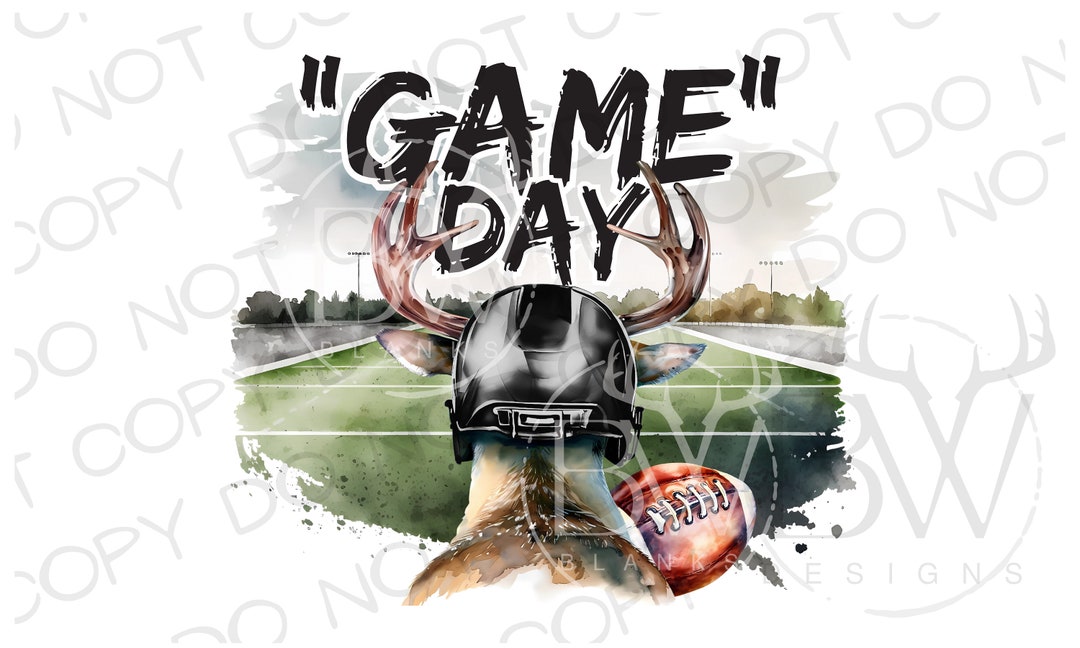 Football Deer PNG | Digital Download | Deer Hunting Sublimation PNG ...