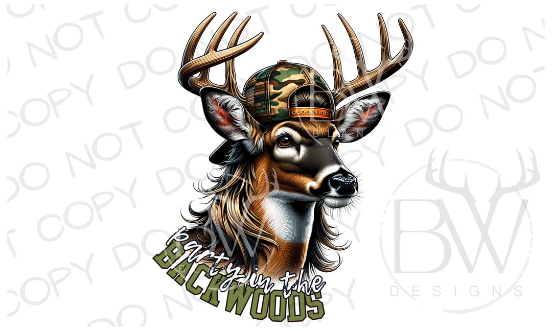 Mullet Buck PNG Digital Download Deer Hunting Sublimation PNG Deer PNG ...
