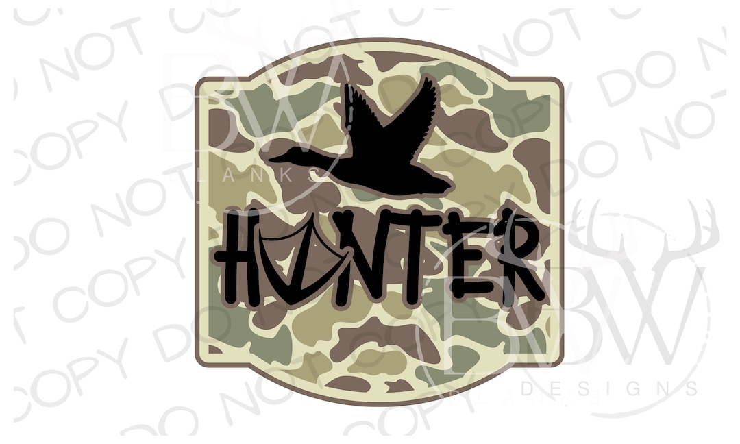 Duck Hunter Camo Patch PNG Digital Download Duck Hunting Sublimation ...