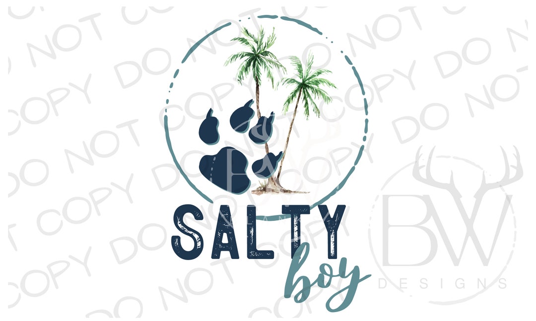 Salty Boy Logo PNG | Beach Sublimation PNG | Digital Download | Beach ...
