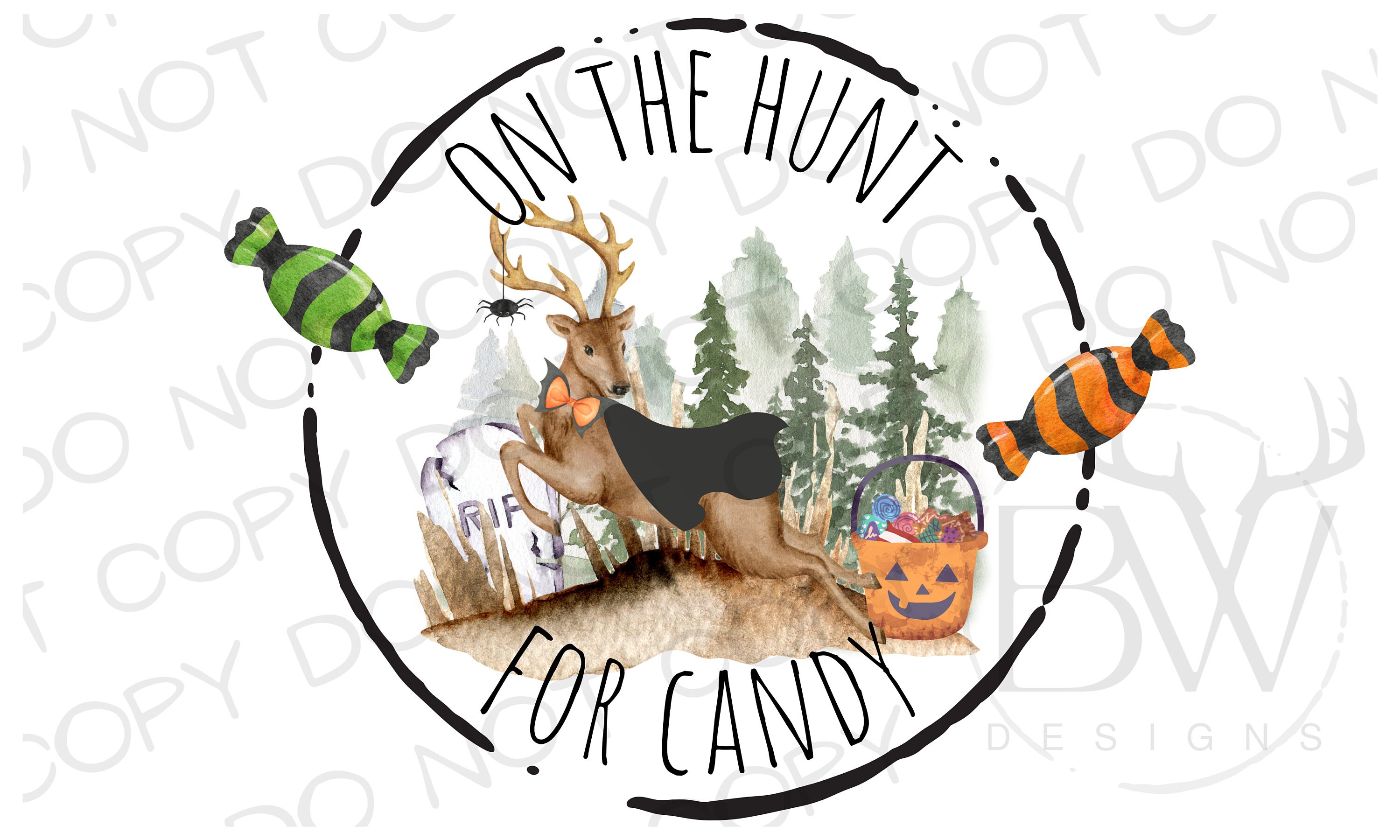 Deer Hunting Halloween PNG Digital Download Halloween Deer - Etsy