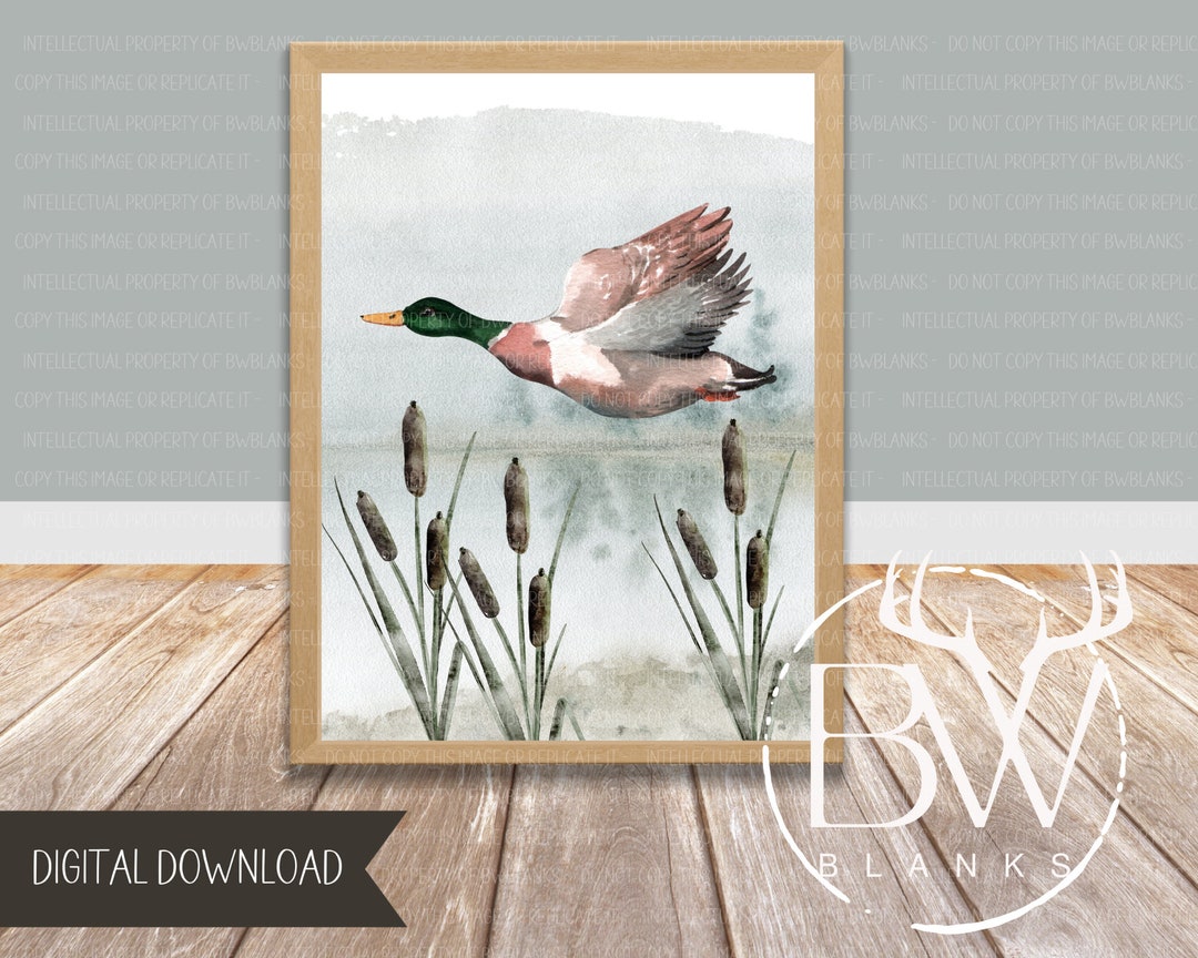 Duck Hunting Nursery Wall Art | Mallard Duck Nursery Print | Duck ...