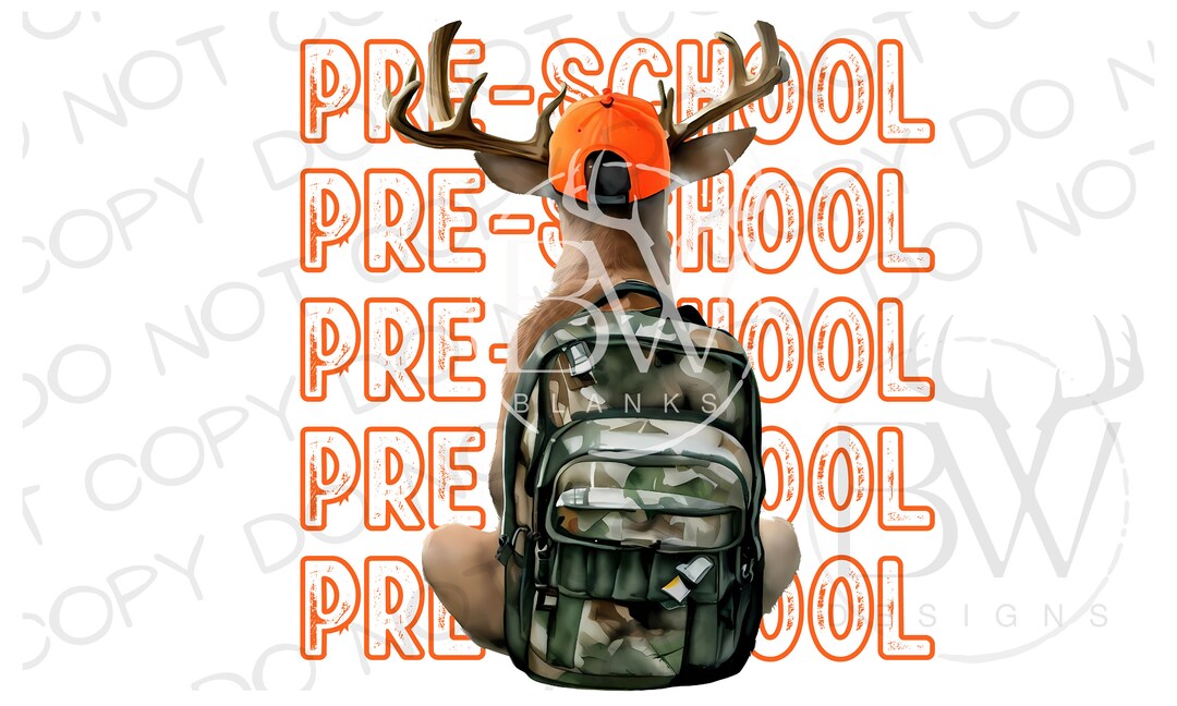 Back to School Deer Hunting PNG | Digital Download | Deer Hunting ...