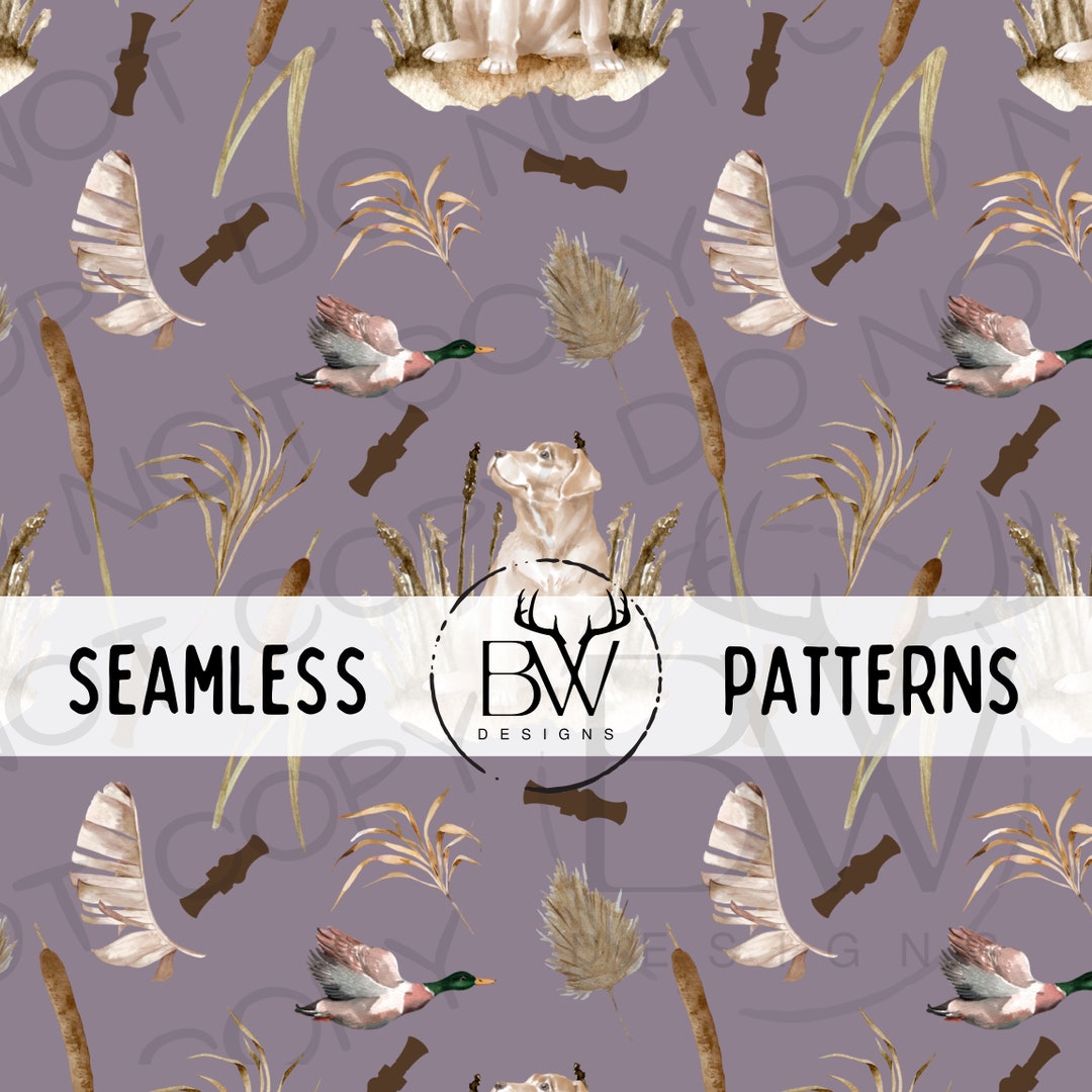 Duck Hunting Seamless Pattern | Digital Download | Hunting Seamless PNG ...