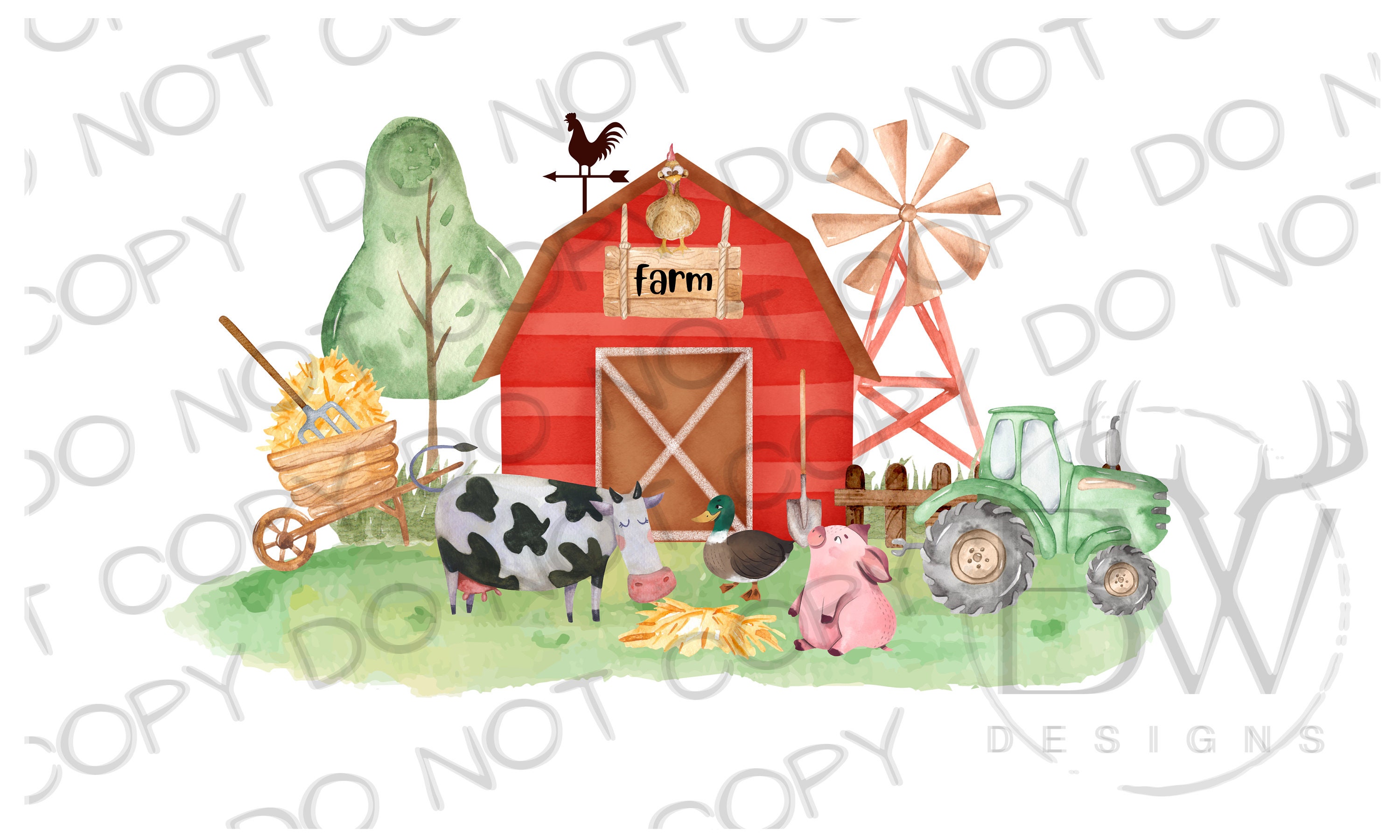Barnyard PNG Digital Download Farm Sublimation PNG - Etsy