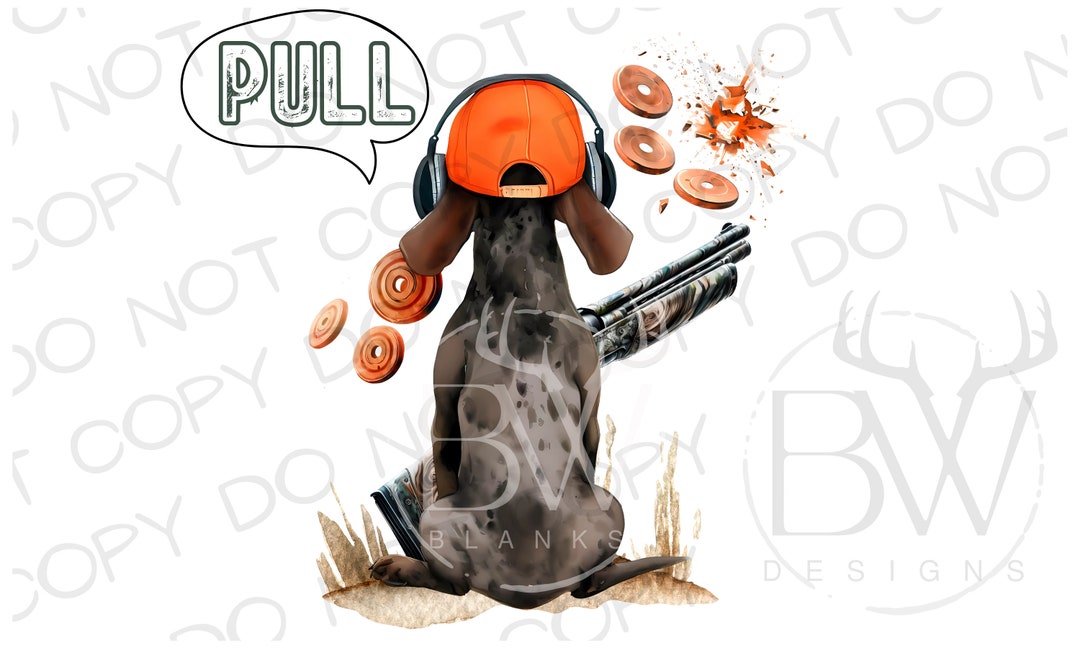 Trap Shooting PNG Digital Download Clay Pigeon Sublimation PNG Hunting ...