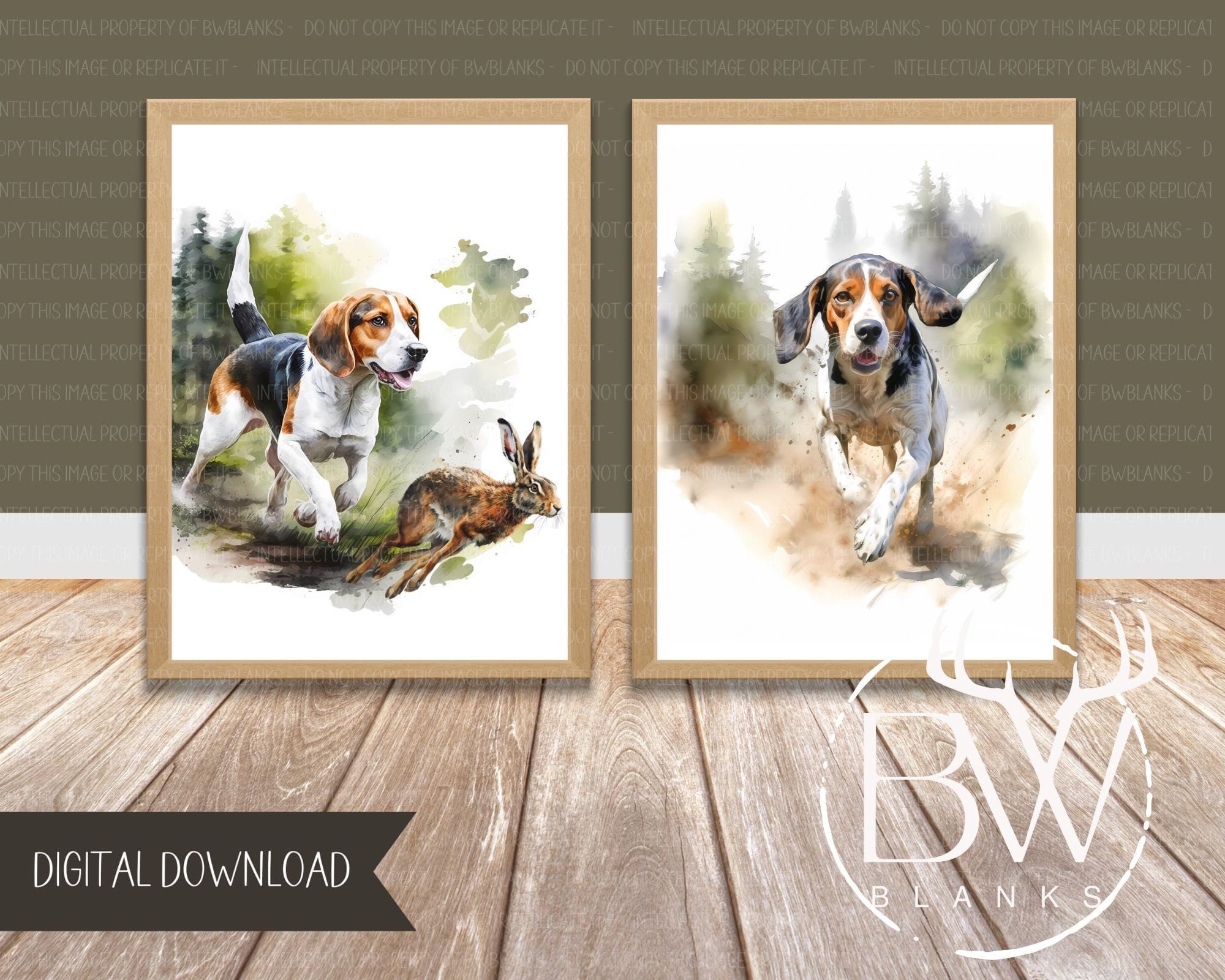 Rabbit Hunting Nursery Print Rabbit Hunting Nursery Wall Art Beagle ...