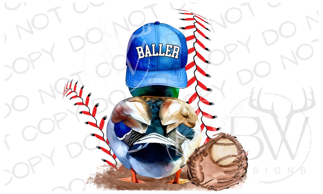 Baseball Duck PNG Digital Download Baseball Sublimation PNG Duck ...