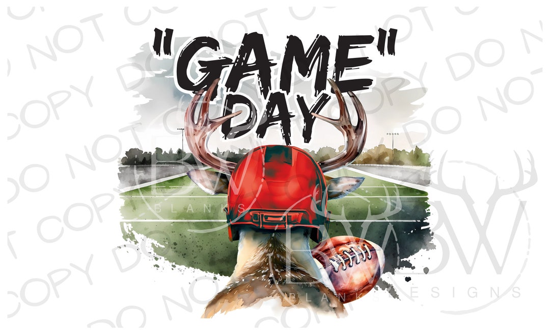 Football Deer PNG Digital Download Deer Hunting Sublimation PNG ...