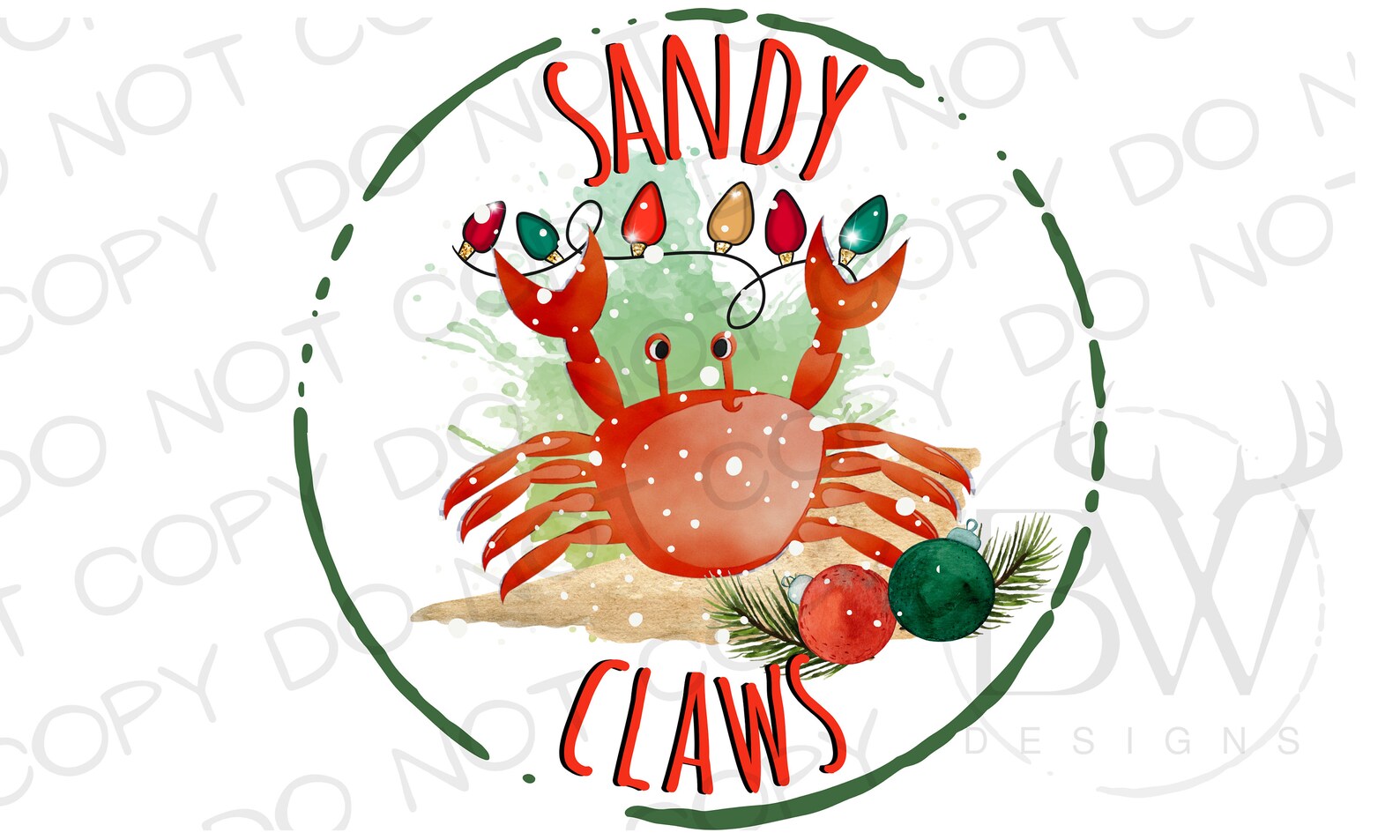 Sandy Claws PNG | Southern Christmas PNG | Digital Download | Christmas ...