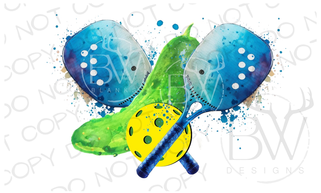 Watercolor Pickball PNG Digital Download Pickleball Sublimation PNG ...
