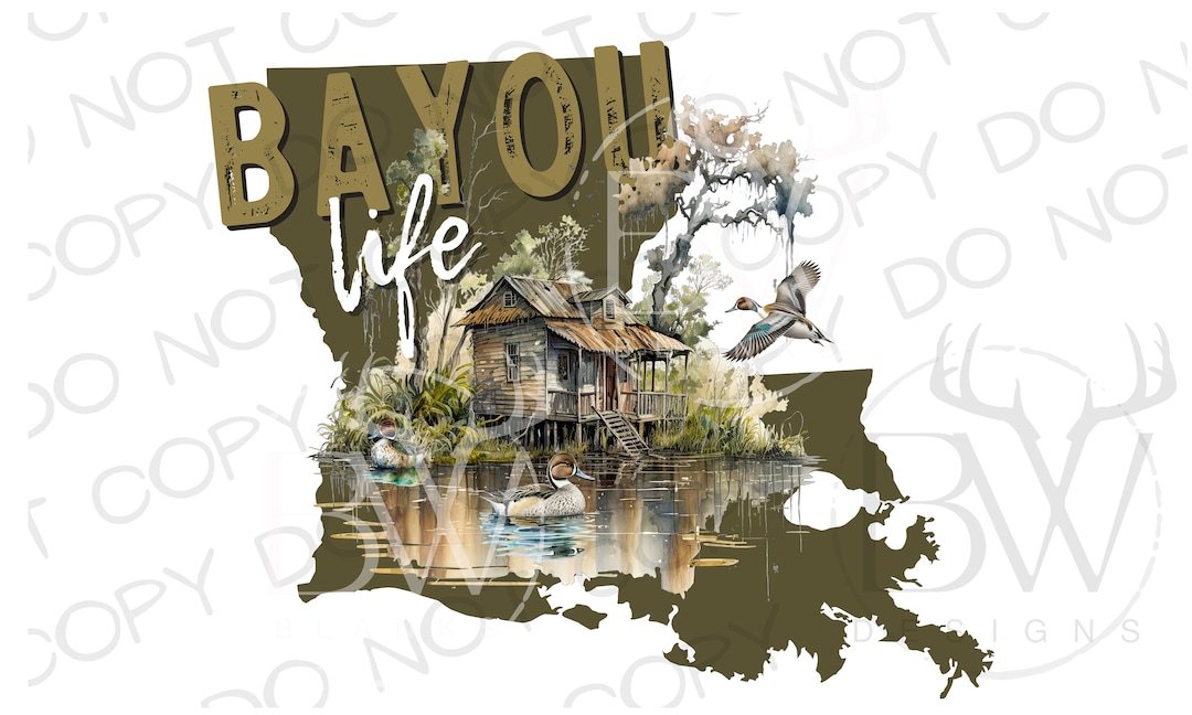 Louisiana Bayou PNG | Digital Download | Gator Hunting Sublimation PNG ...