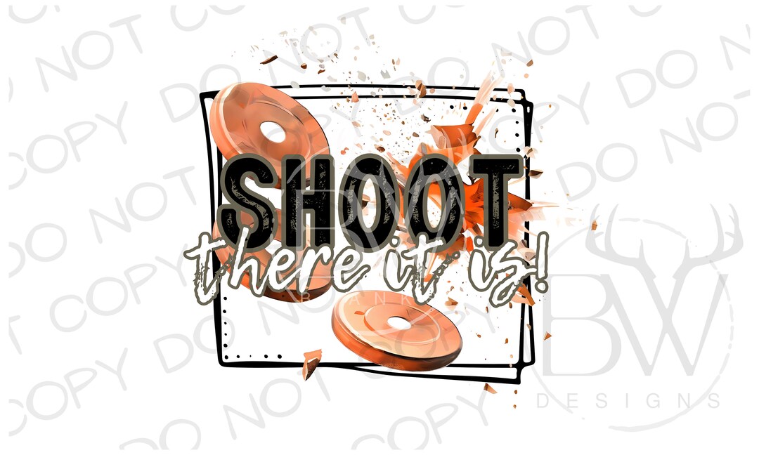 Trap Shooting PNG | Digital Download | Clay Pigeon Sublimation PNG ...