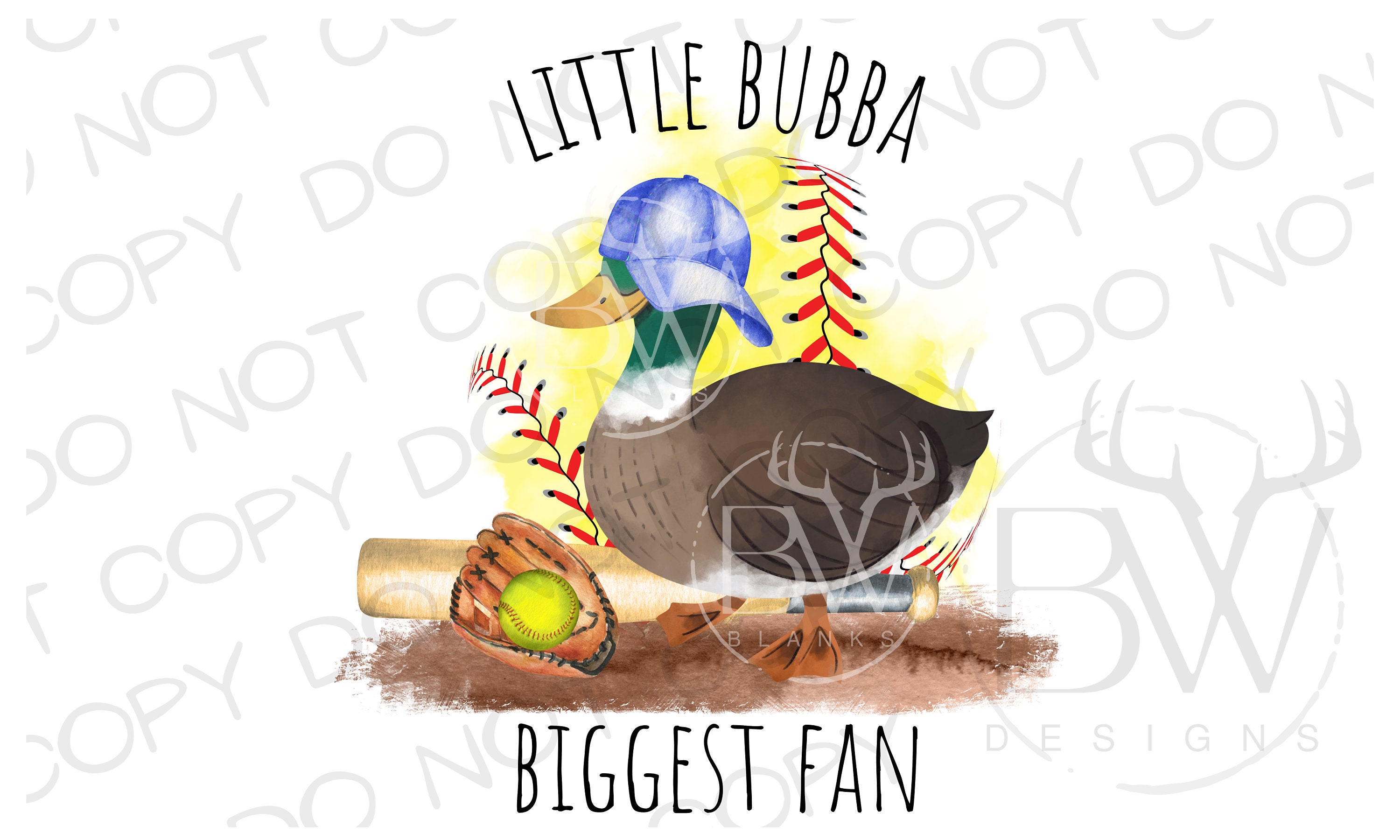 Little Bubba Biggest Fan PNG Digital Download Softball - Etsy