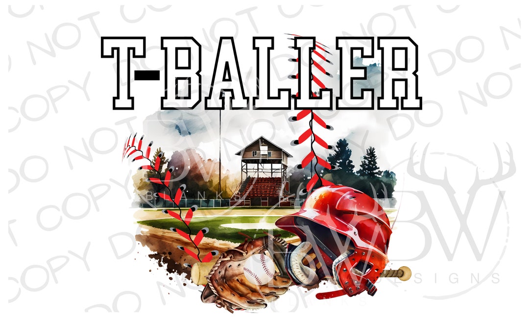 T-baller PNG | Digital Download | Baseball Sublimation PNG | Sports ...