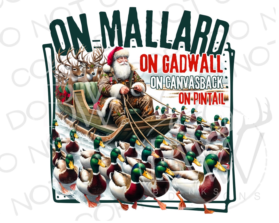 Camo Santa PNG | Digital Download | Santa Duck Hunting PNG | Christmas ...