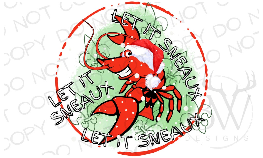 Santa Crawfish PNG Southern Christmas PNG Digital Download Christmas in ...