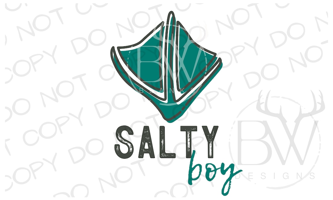 Salty Boy Duck Track Logo PNG Digital Download Duck Hunting Sublimation ...