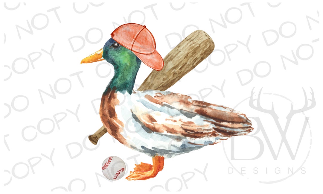 Baseball Duck PNG | Digital Download | Baseball Sublimation PNG | Duck ...