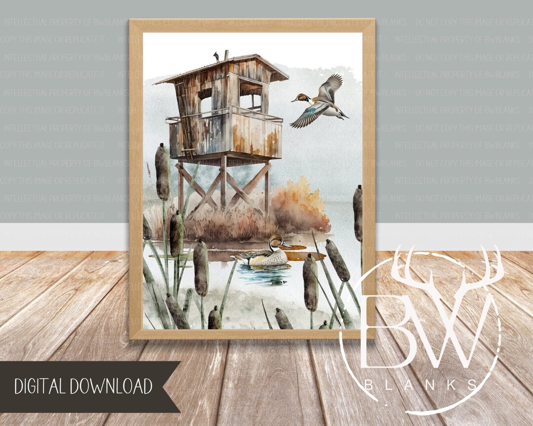 Duck Hunting Nursery Wall Art | Mallard Duck Nursery Print | Duck ...