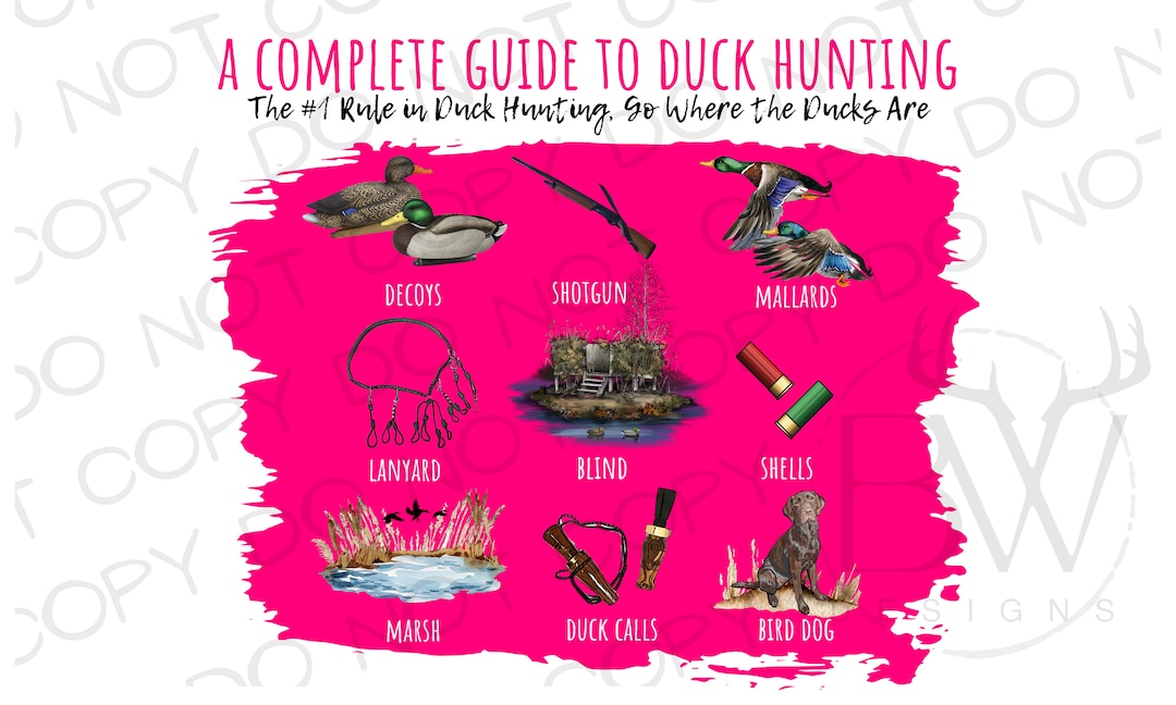 A Complete Guide to Duck Hunting PNG | Digital Download | Duck Hunting ...